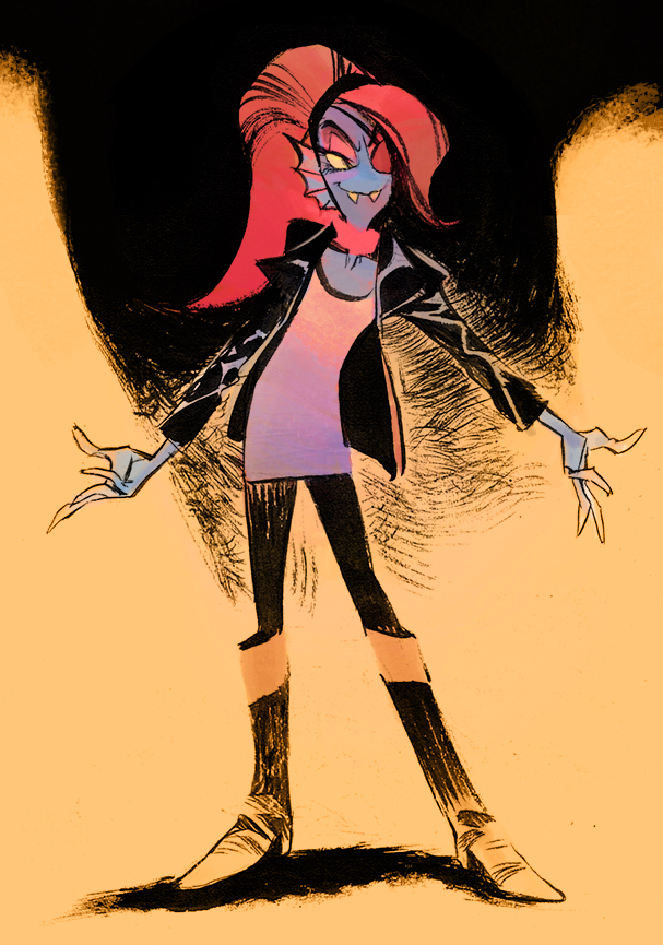 「Yes also date - night Undyne! #undertale」|Matías Bergaraのイラスト