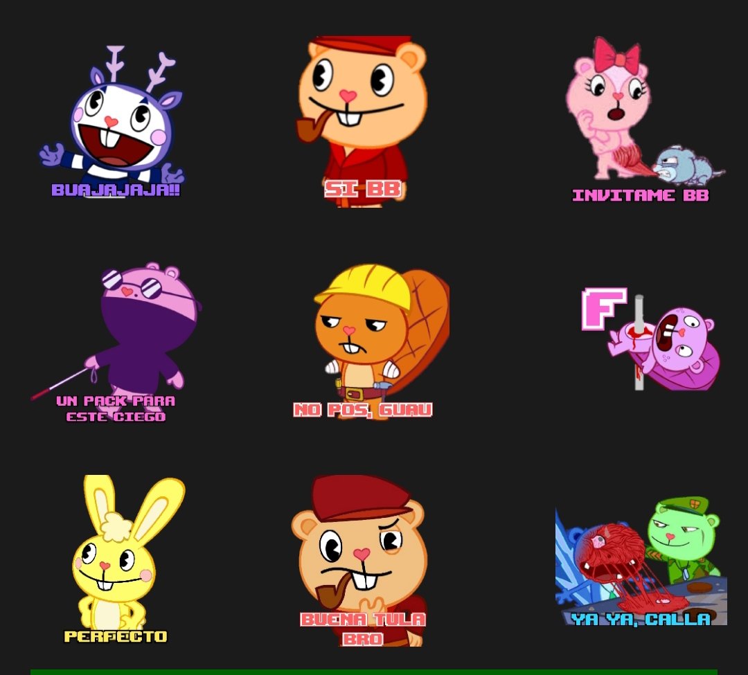 Happy Tree Friends Line Stickers