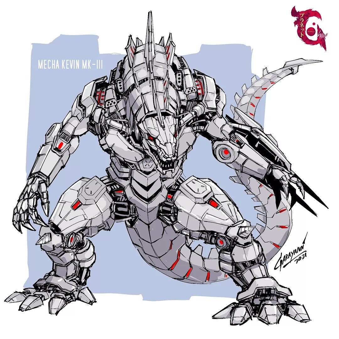 Mecha Godzilla Sketch