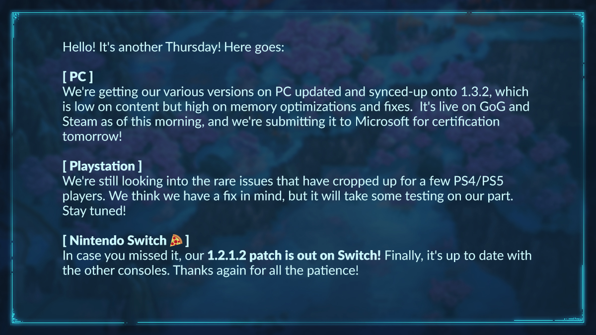 Weekly Console Progress Update 🎇 🚀 : r/StarRenegades