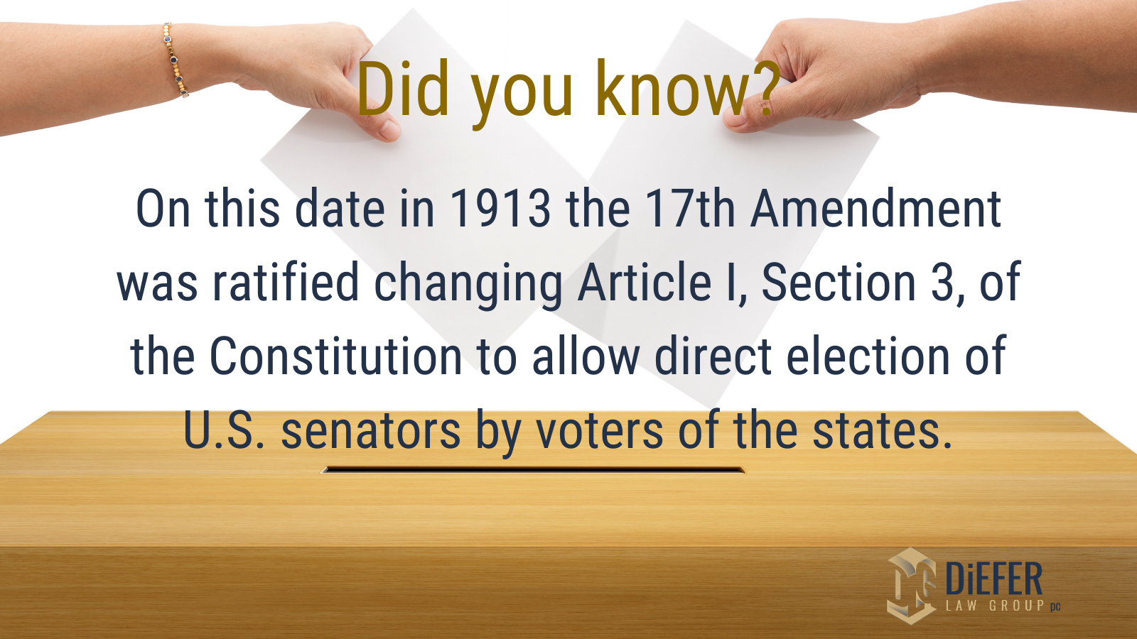 17th Amendment Examples