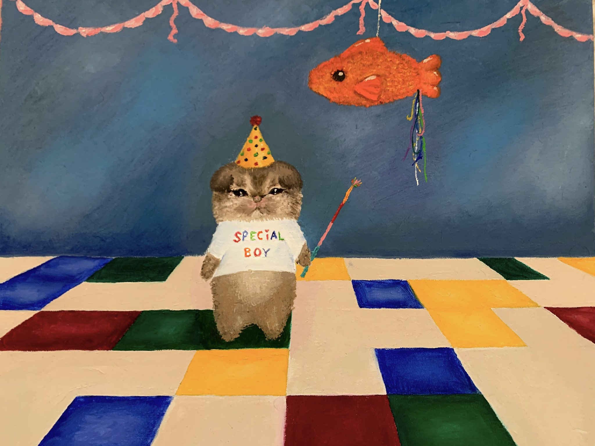 Sad Cat Birthday Party