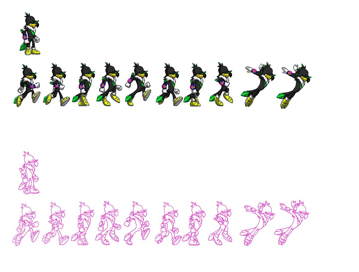 Scourge The Hedgehog Sprites