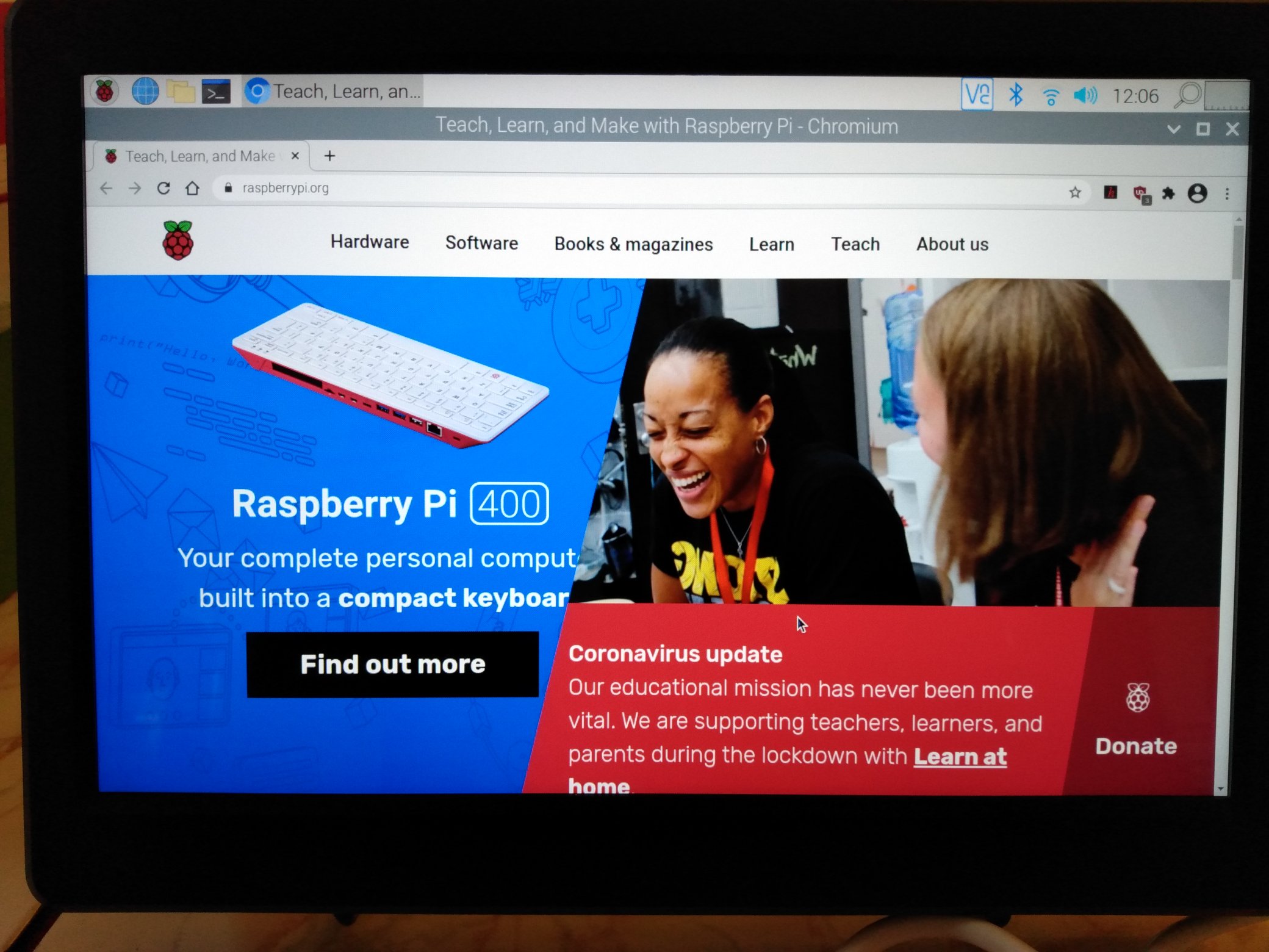 Pi400 with 10.1" 2k screen running on powerbanks - Raspberry Pi Forums