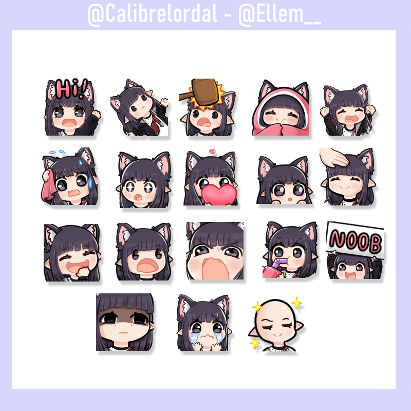 Drawing & Illustration Digital Chibi Commission and Twitch Emotes etna ...