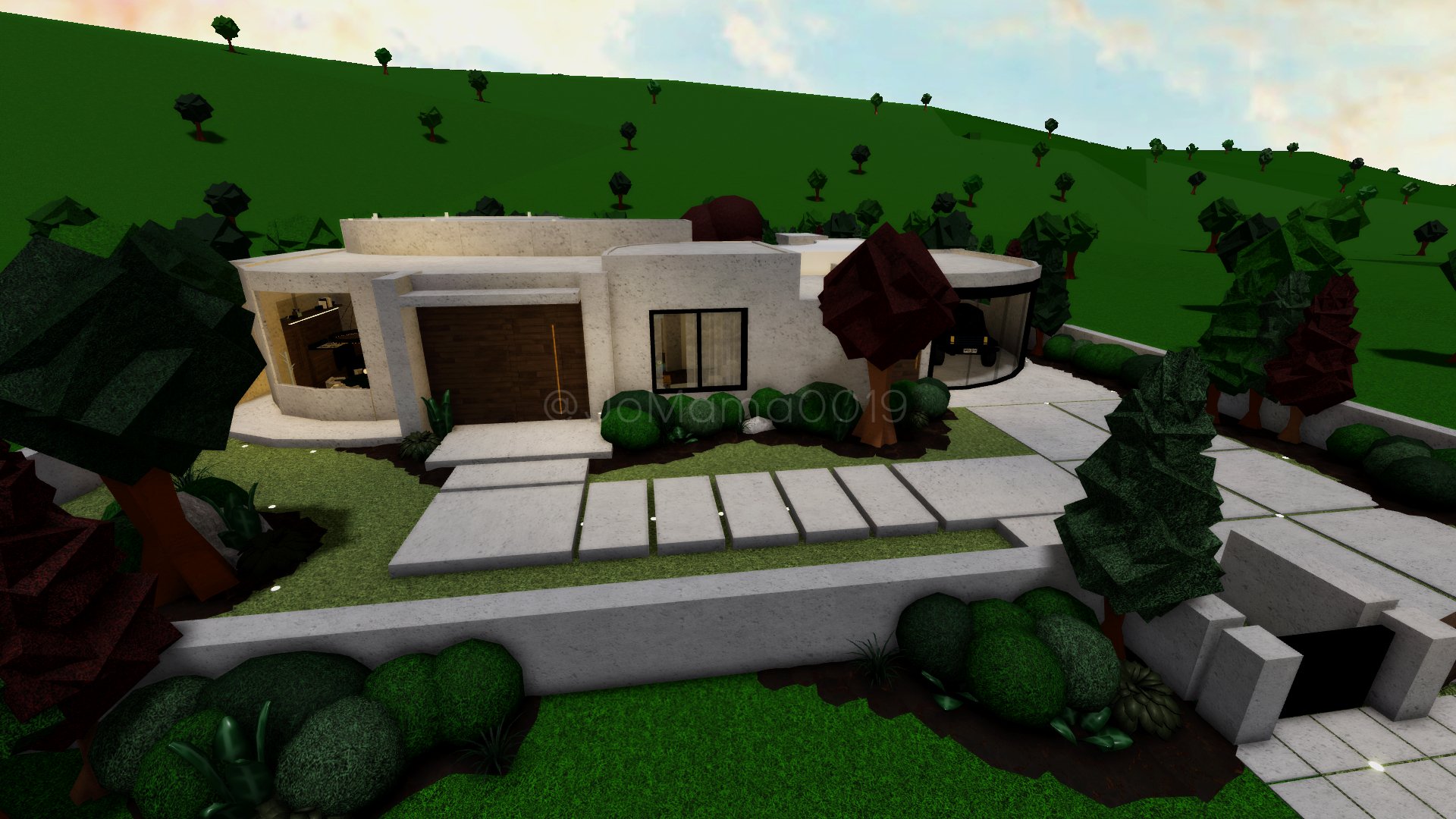 Roblox Bloxburg Modern House Build You A Bloxburg Modern House By