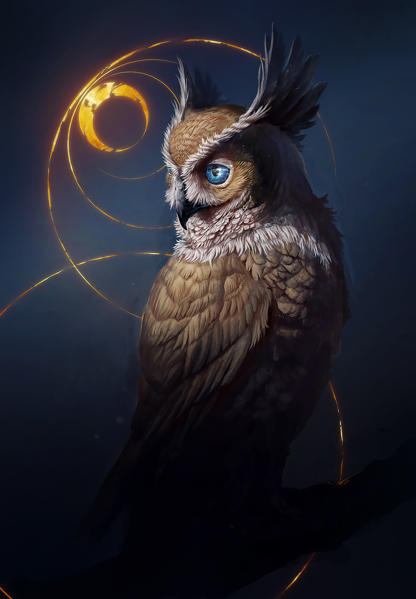Owl Fantasy Art Owls — Laura Diehl Art
