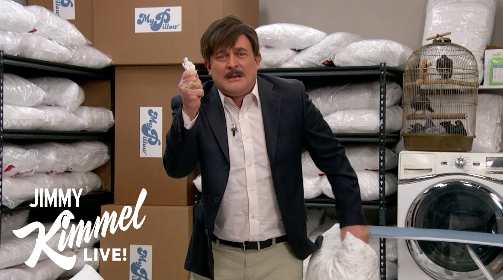 Jimmy Kimmel Live on Twitter: "Pillow talk with Mike Lindell! @JAdomian https://t.co/480P3FVZ6T ...