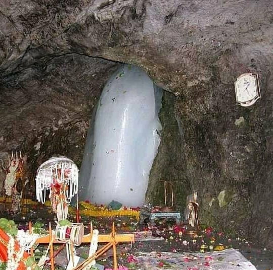 Amarnath Temple Inside Shivling