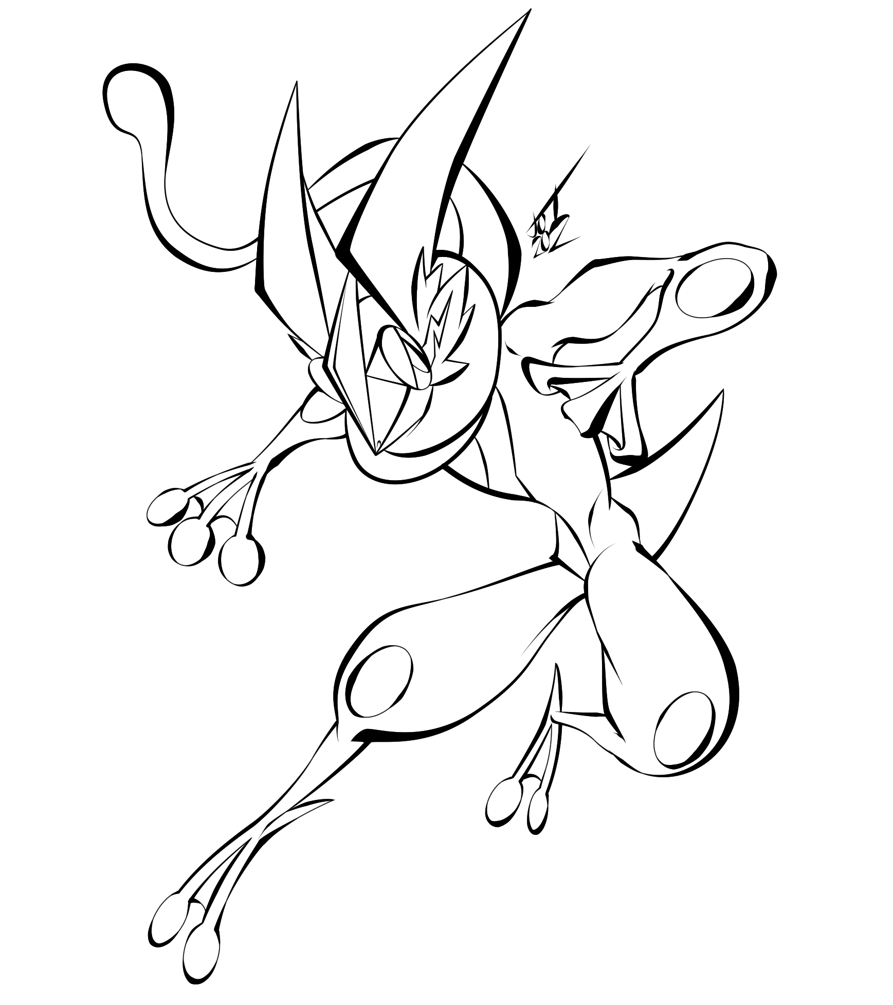 Coloring Pages Of Greninja