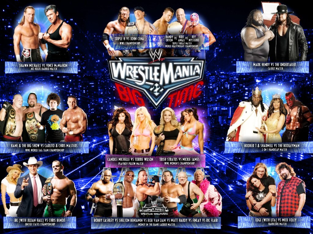 Wrestlemania 22 Match Card