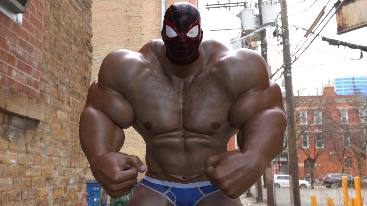 Spiderman Muscle Morph