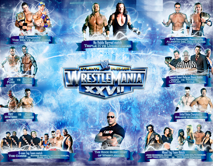 Wrestlemania 27 Matches List
