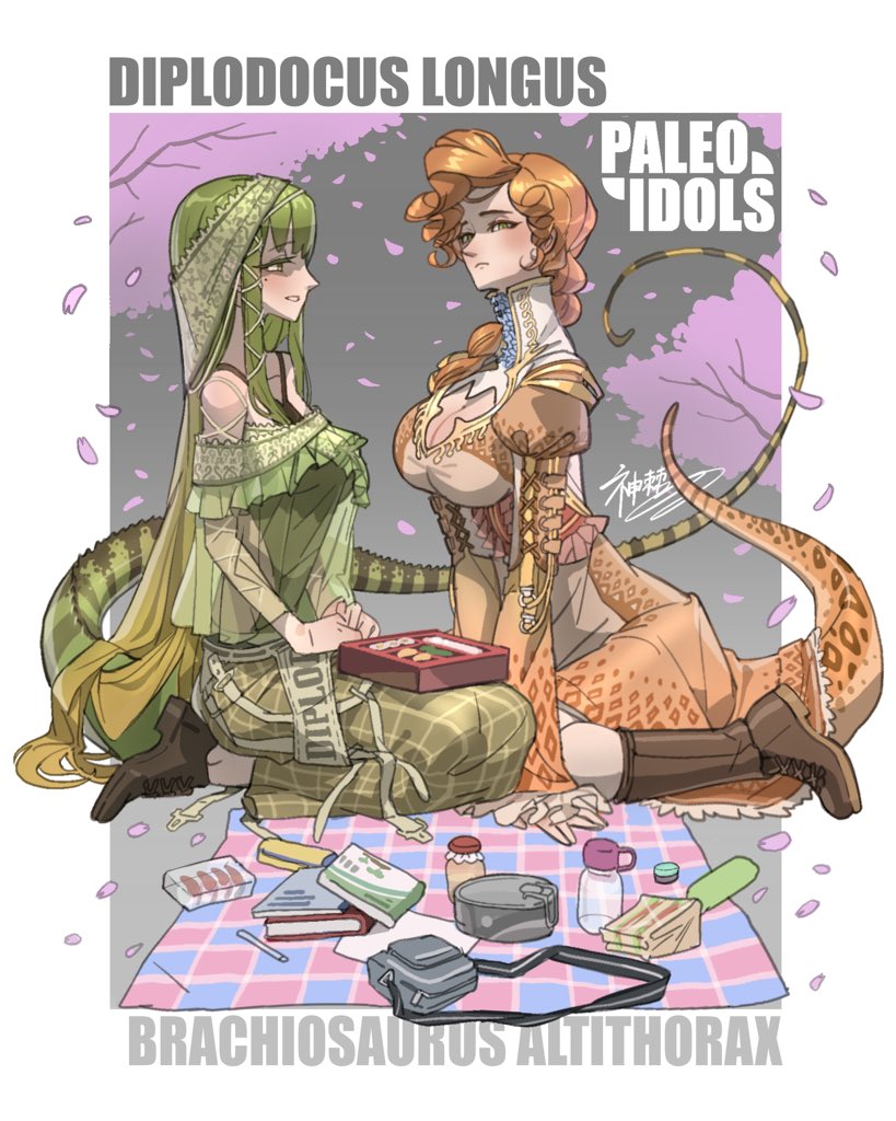 神棘スピノ(COMMISSION OPEN) on Twitter: "【PALEO IDOL】Long Diplo with Altith Brachi #paleoidol # ...