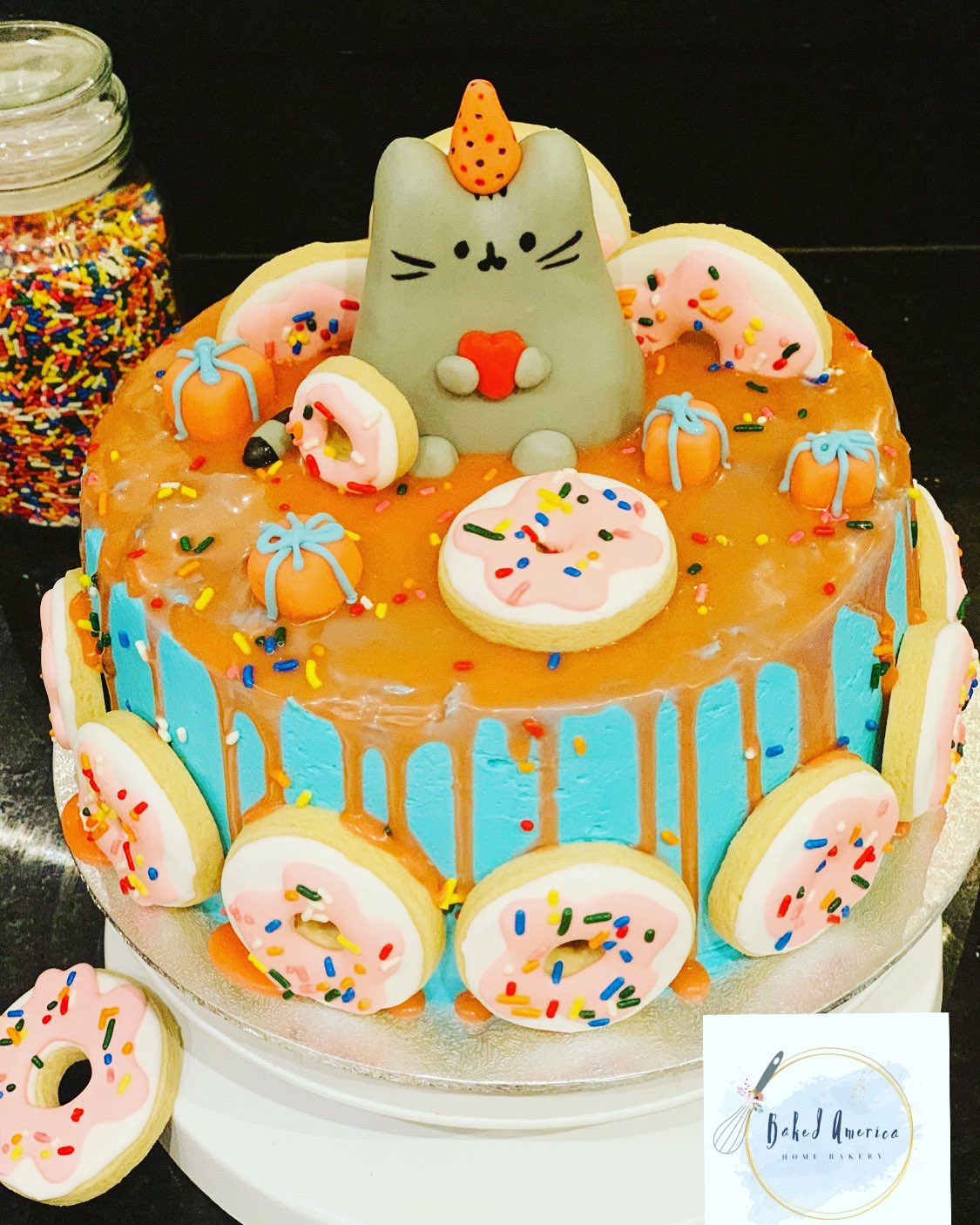 Cat Donut Cake