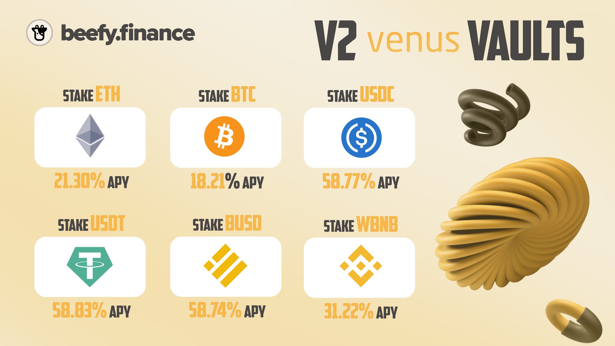 beefy.finance on Twitter: "🎉 We just launched six new Venus × Autofarm vaults (Certik audited ...