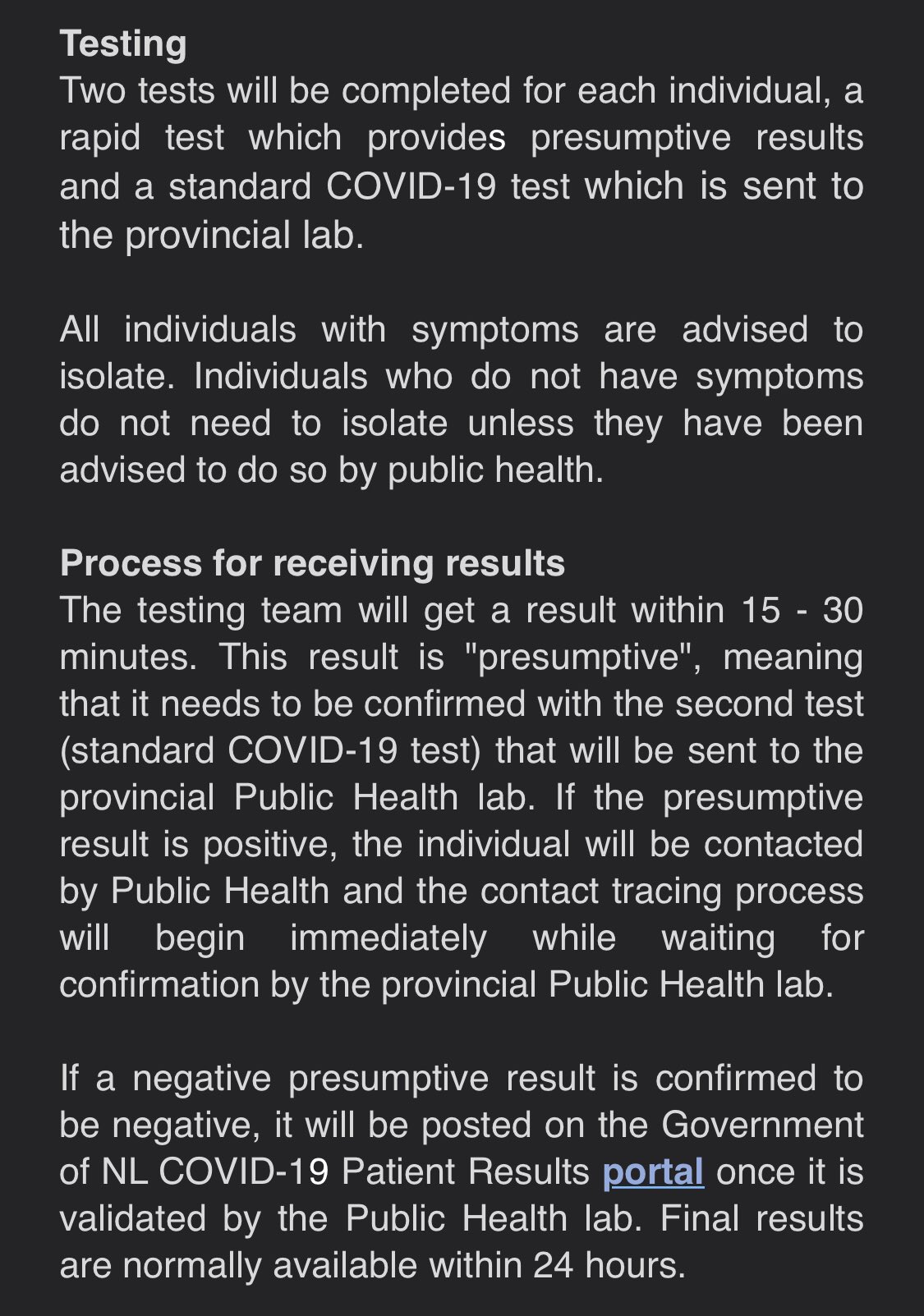 Don Bradshaw on Twitter: "BREAKING: @WesternHealthNL encouraging everyone in Corner Brook and ...