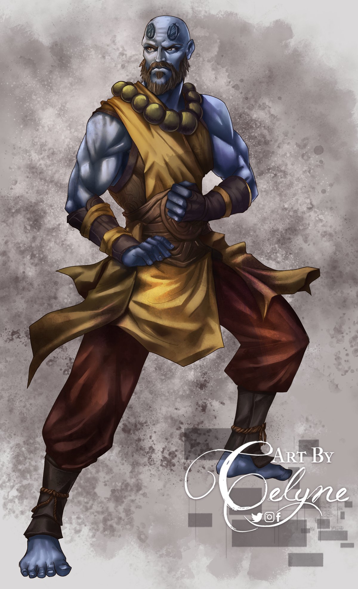 Oread Monk Pathfinder