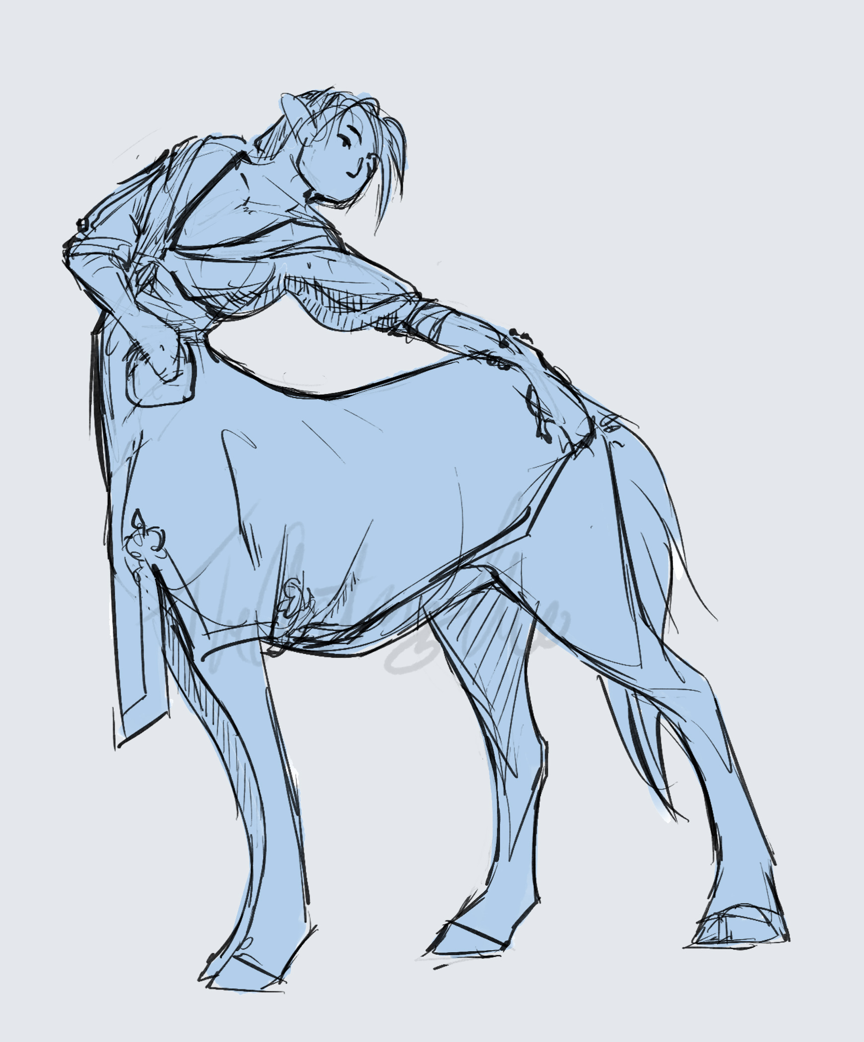 CaitlinwCandy on Twitter: "someone asked about how #centaurs scratch their backs, and I don't ...