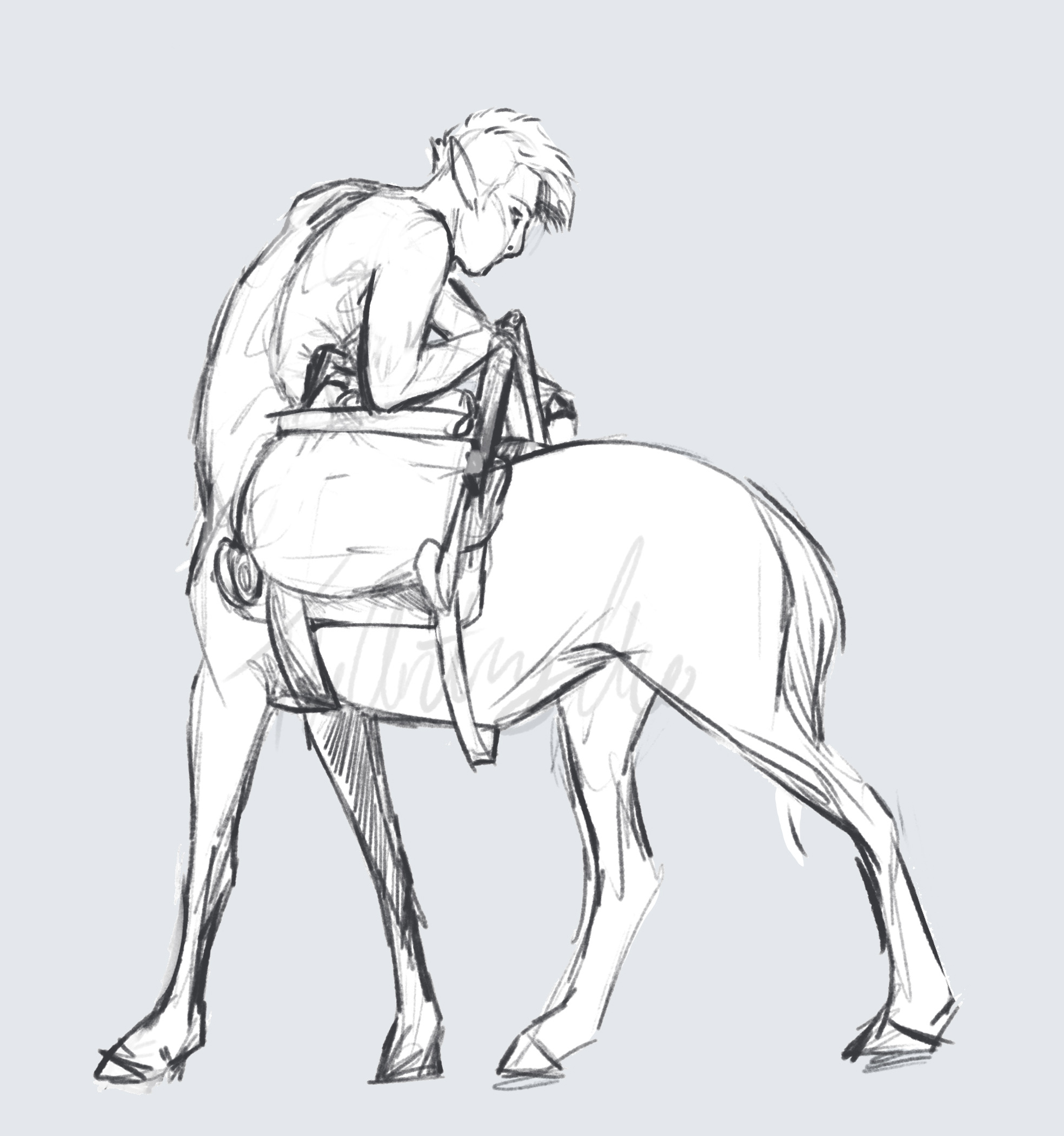CaitlinwCandy on Twitter: "someone asked about how #centaurs scratch their backs, and I don't ...