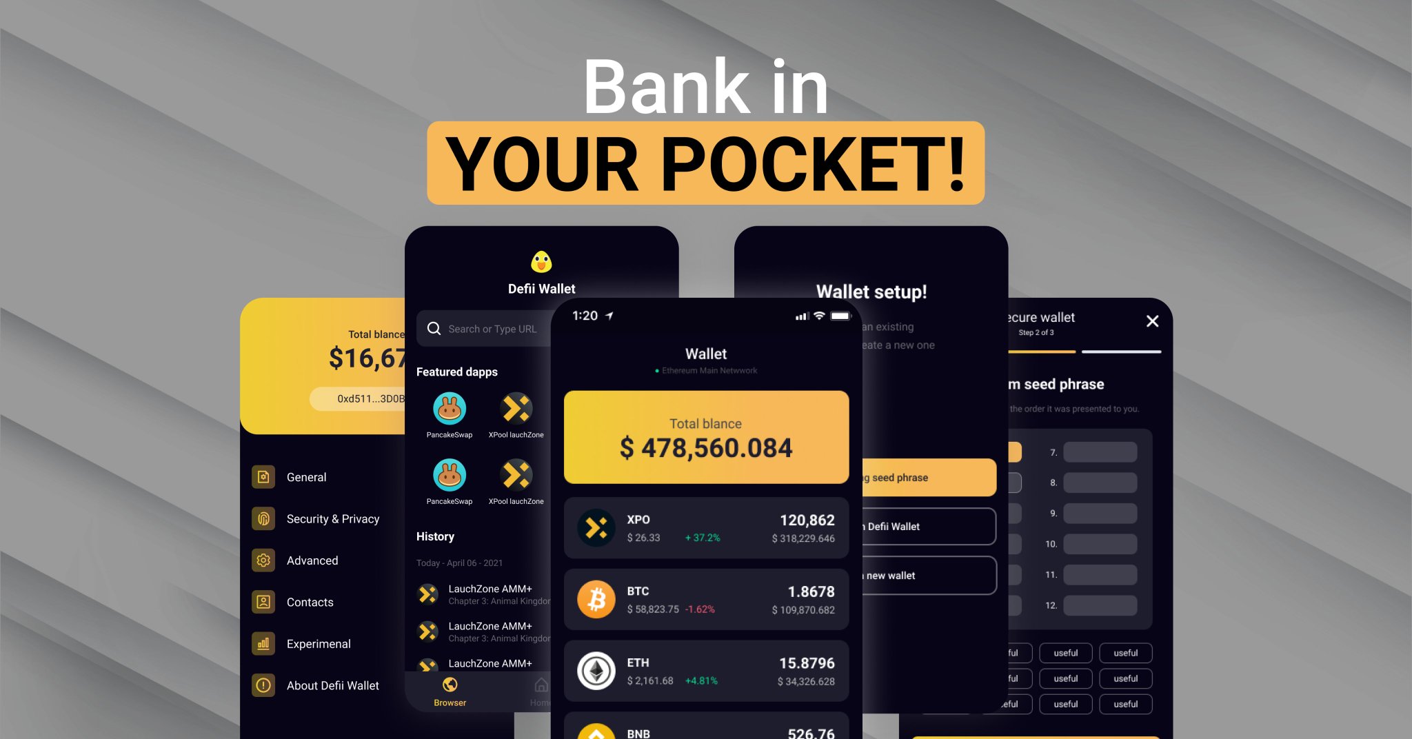 Xpool on Twitter: "🎉We are happy to introduce our inhouse wallet called Defii Our application ...