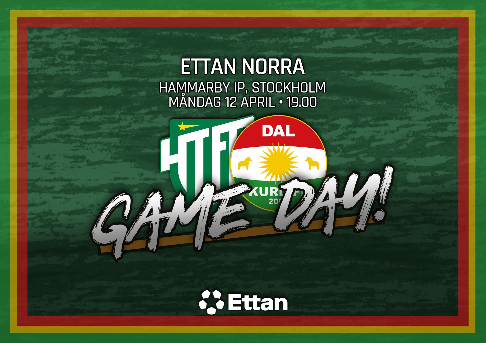 Dalkurd FF on Twitter: "⚽️GAME DAY!⚽️ 🆚 @HammarbyTFF 🕖 19.00 🏟️ Hammarby IP, Stockholm 🎟️ Stötta ...