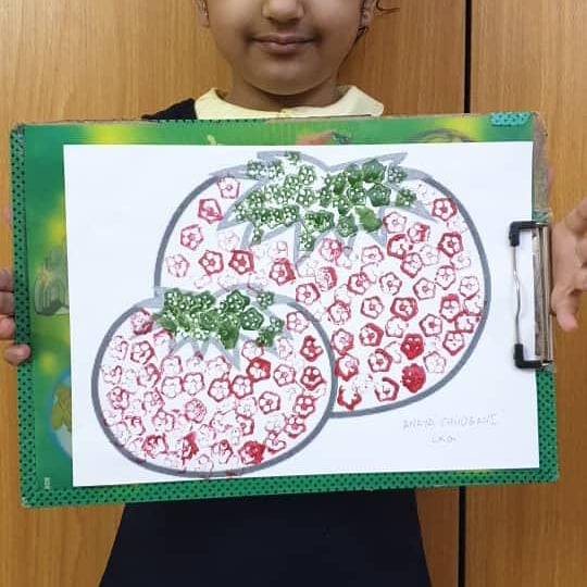 Vegetable Printing Lady Finger