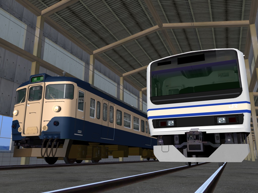 KBN総合車両センター (獣カン) on Twitter: "なんかスカ色のE231系が話題になってるので設定いじってやってみた。 ちなみに昔、東海道線のE217系を見て、妄想でこの姿を頭に ...