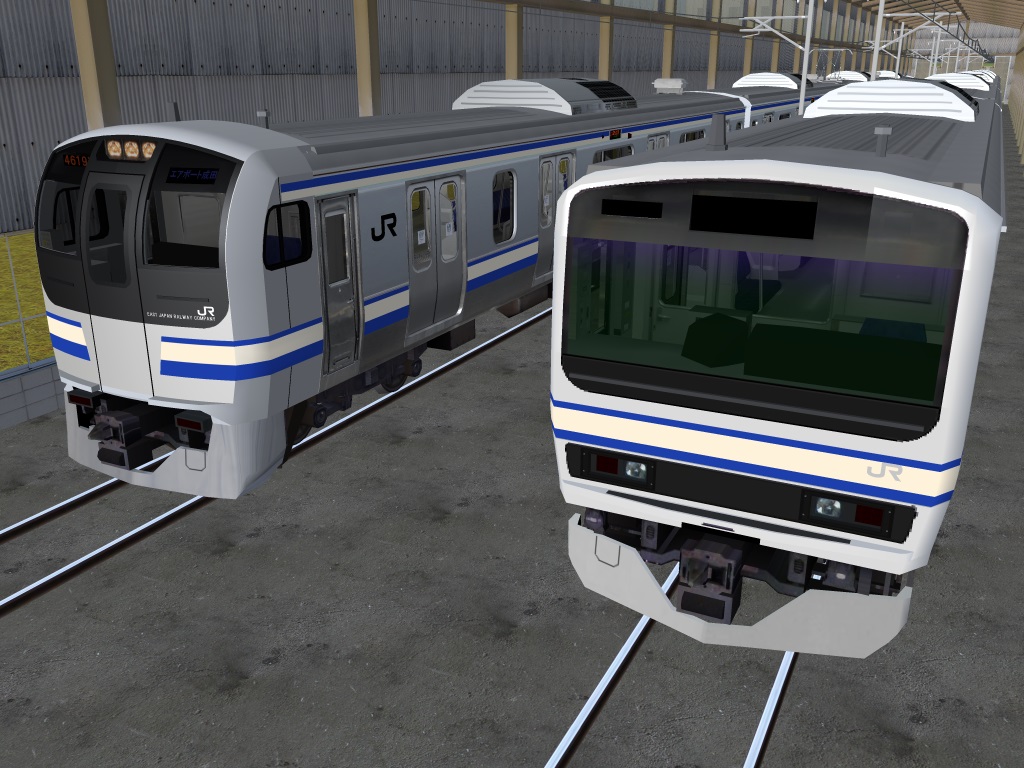 KBN総合車両センター (獣カン) on Twitter: "なんかスカ色のE231系が話題になってるので設定いじってやってみた。 ちなみに昔、東海道線のE217系を見て、妄想でこの姿を頭に ...