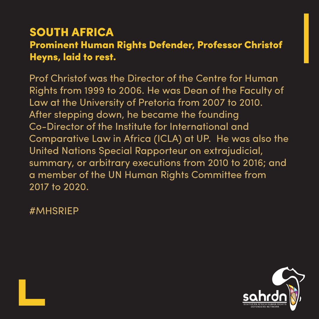 Southern Africa Human Rights Defenders Network On Twitter The Week