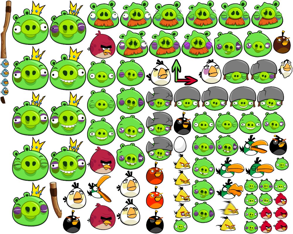 Angry birds sprites