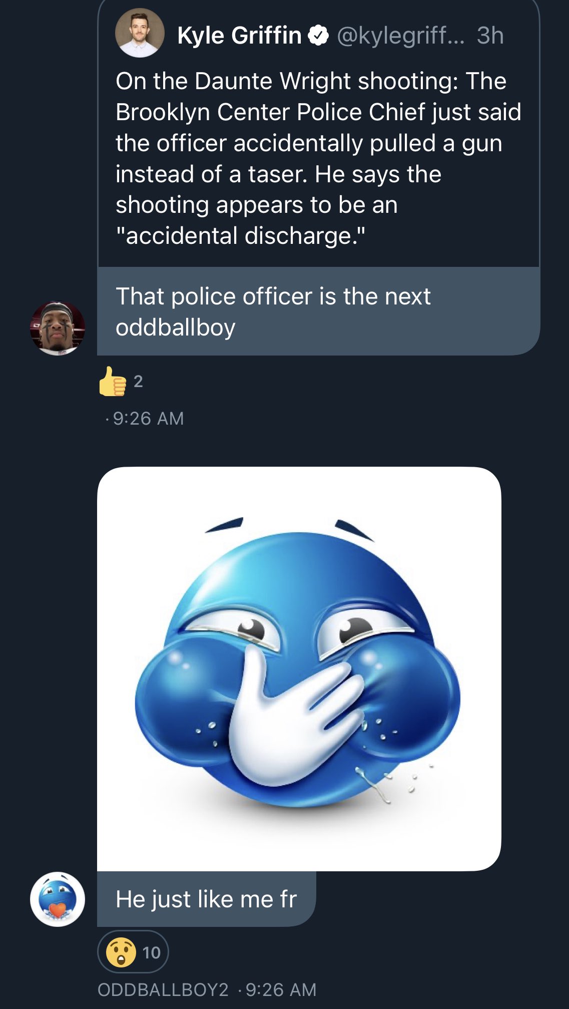 OOC Deebo Chat on Twitter: "Wtf oddball?? https://t.co/w8sGZqXrRd" / Twitter