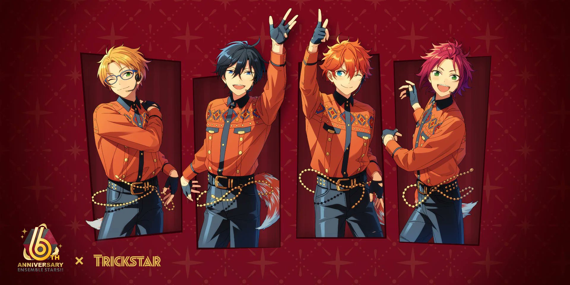 just like a doughnut on Twitter: "(1/2) Ensemble Stars 6th anniversary Trickstar, fine, Eden ...