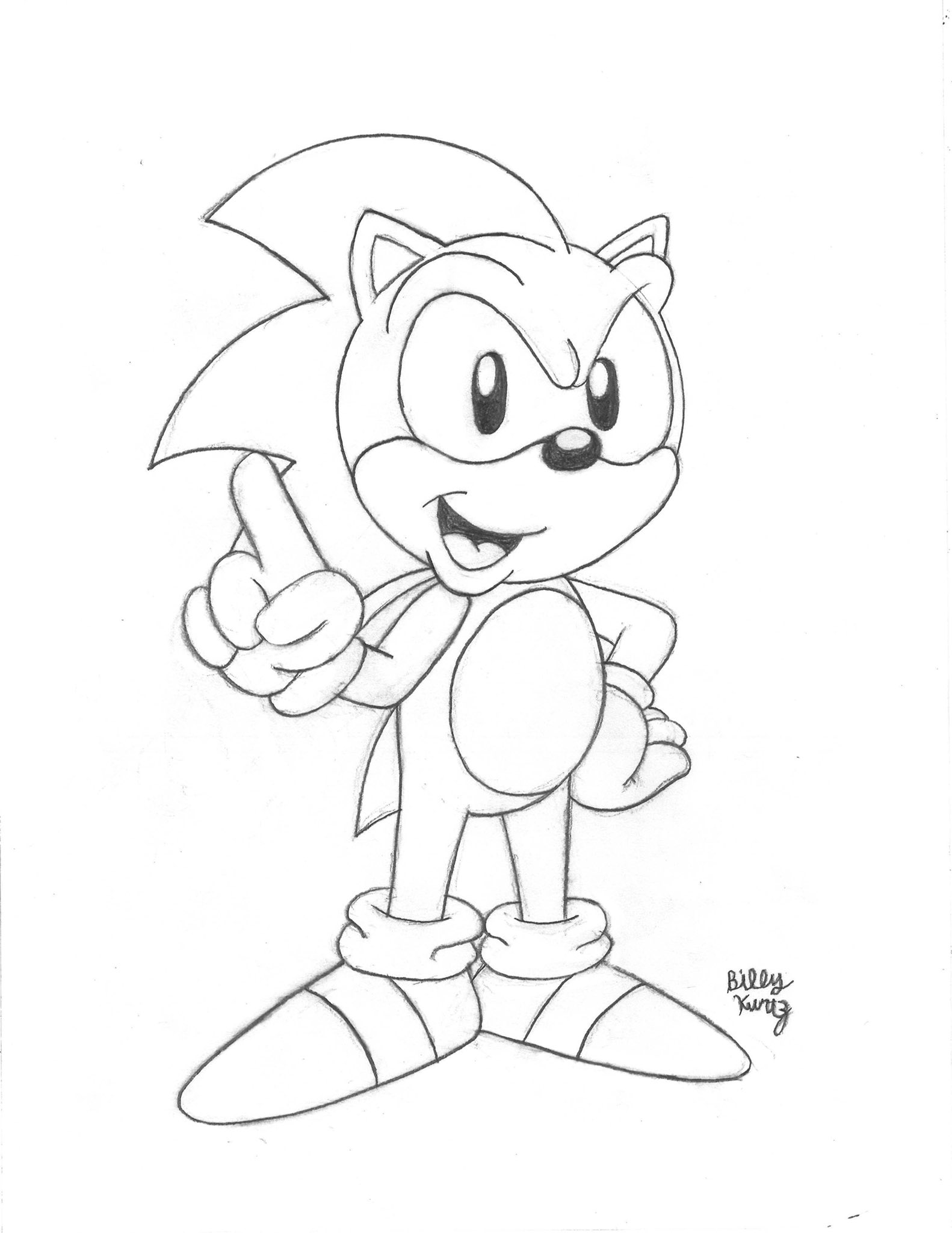Sonic Valentine Coloring Pages
