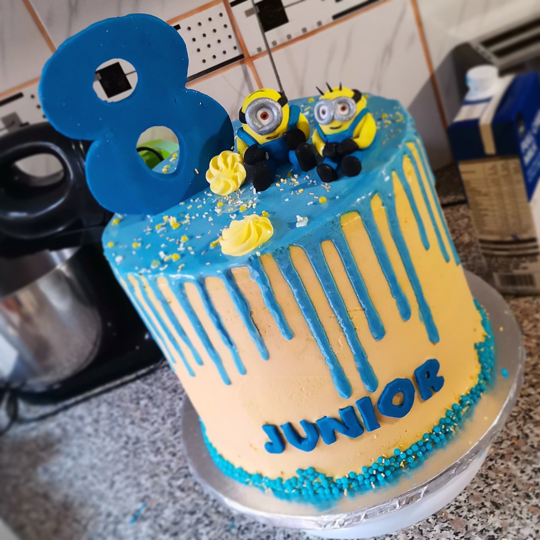 Simple Minion Birthday Cake
