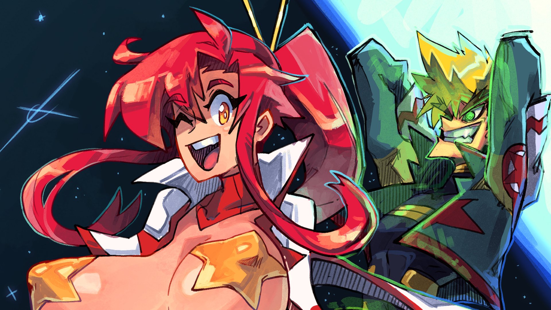 Gurren Lagann Yoko And Kittan
