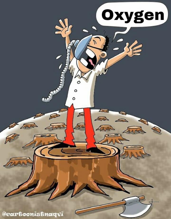 Funny Oxygen Cartoon