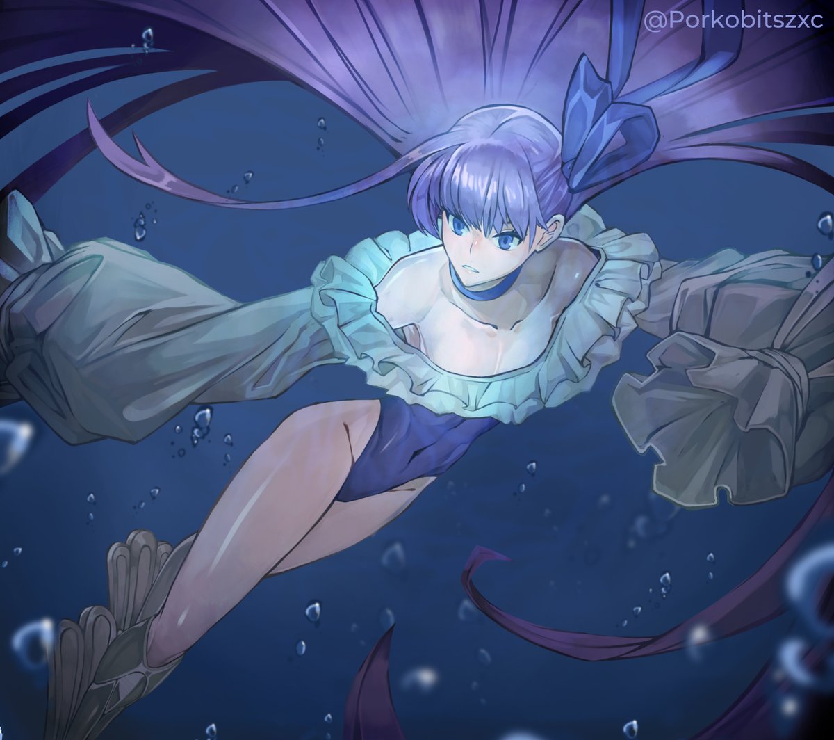 メルトリリス(Fate) ,謎のアルターエゴ・Λ ,null 「FGO Summer Meltryllis (Mysterious Alter 」|Porkoのイラスト