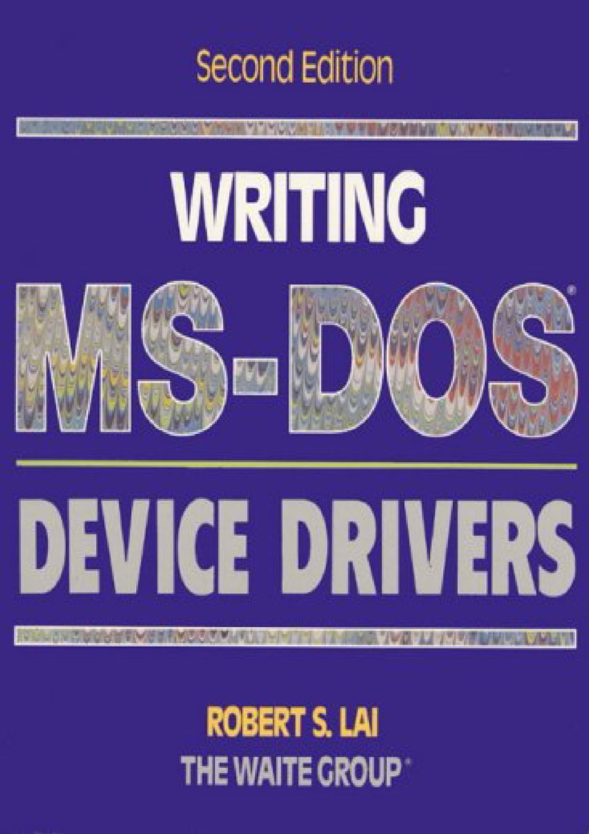 [DOWNLOAD PDF] Writing MS-DOS Device Drivers / Twitter