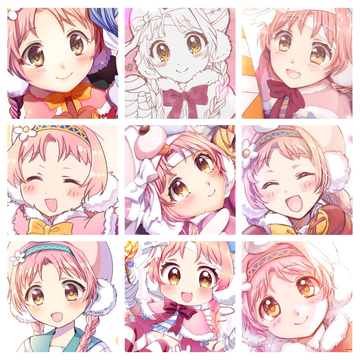 「ミミちゃんお誕生日の時に一年分載せようとして忘れた画像2 頒布した本含めてないです #デイリーミミちゃん 」ろきこ🐰🎀C103土/東ヲ30abの漫画