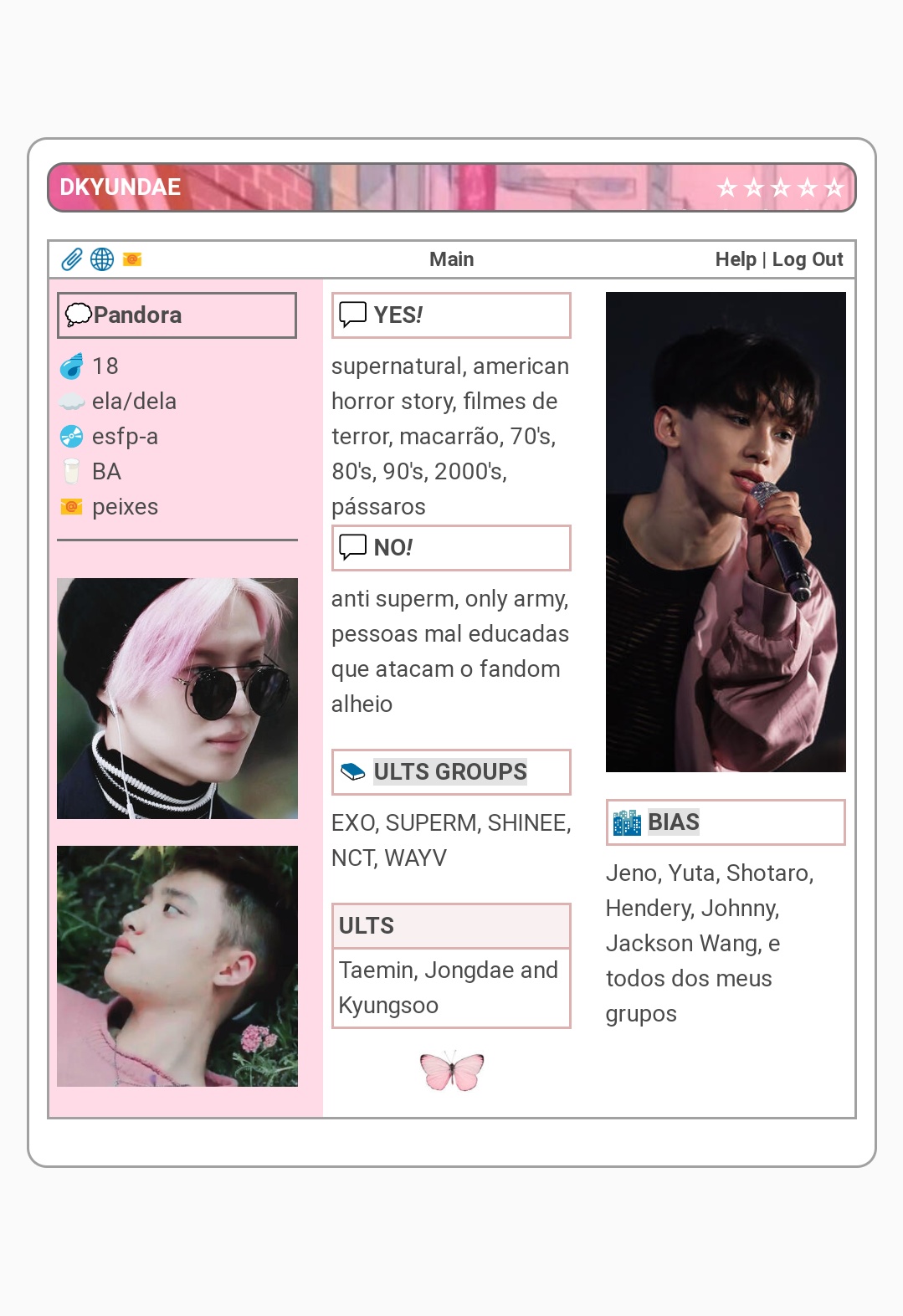 🐡 CARRD MAKER on Twitter: "primeiro carrd da conta feito para a @DKYUNDAE…