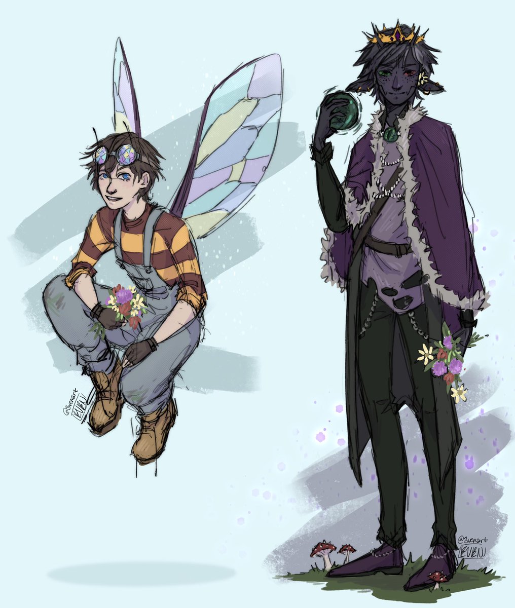 「Bee and boo Origins SMP designs! #ranboo」|Evenのイラスト