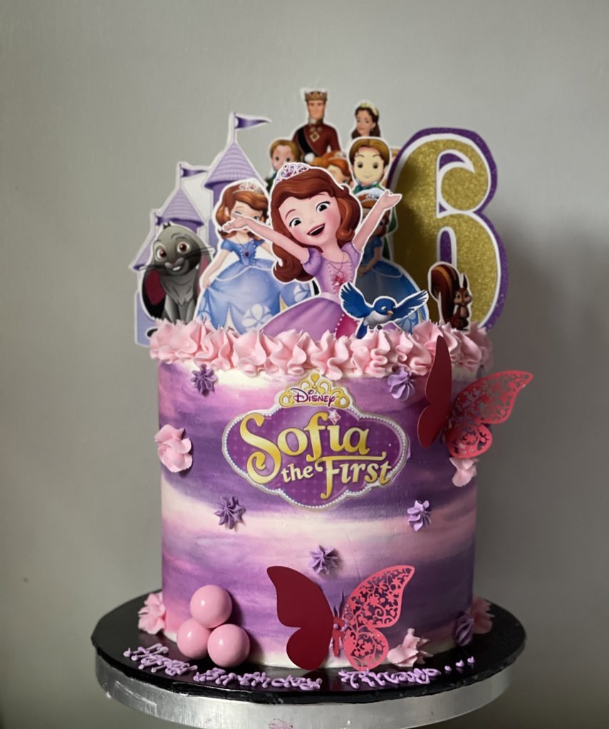 Sofia The First Buttercream Cake