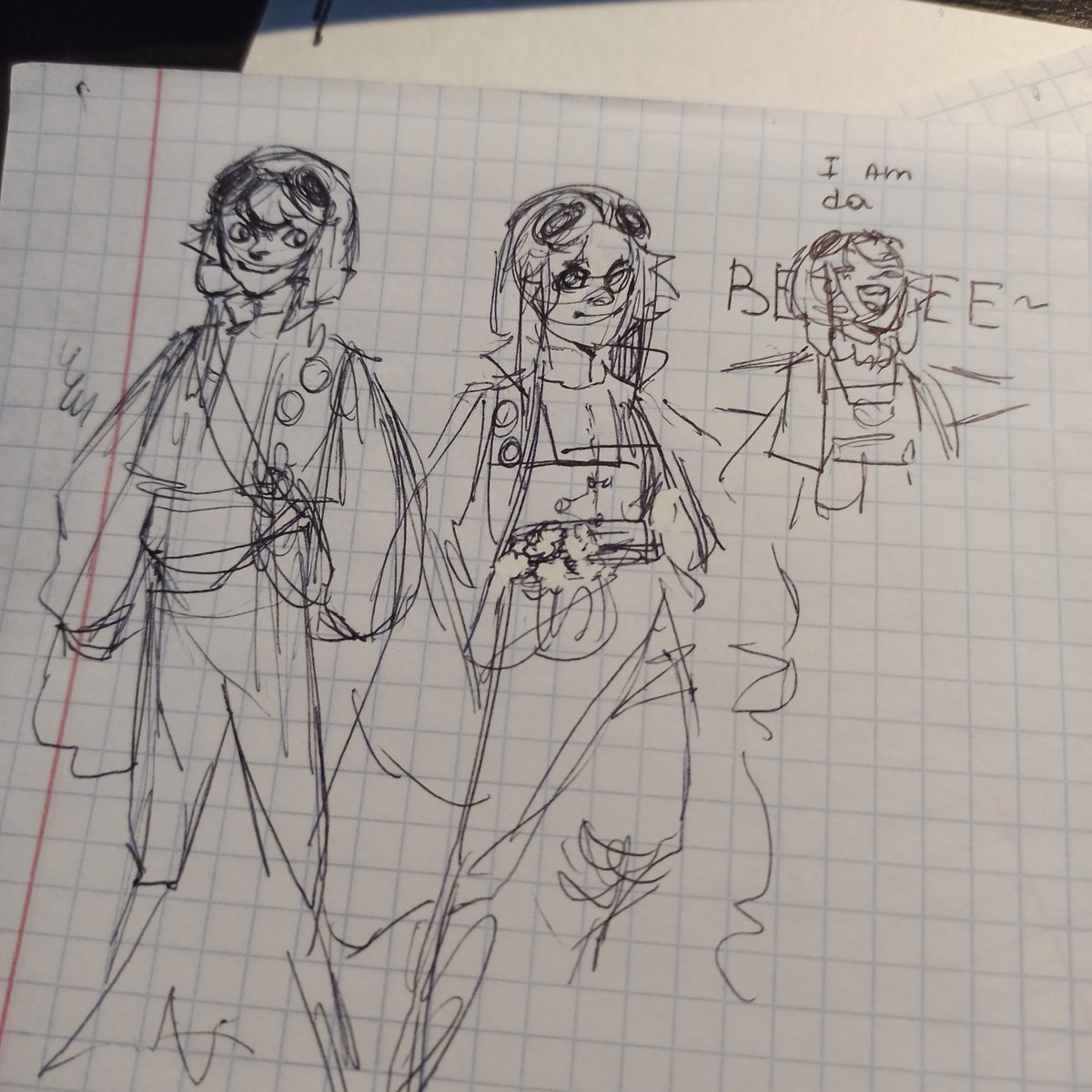 「Sketches for tubbos design and a small ranboo sketch with tu」 Pink In ...