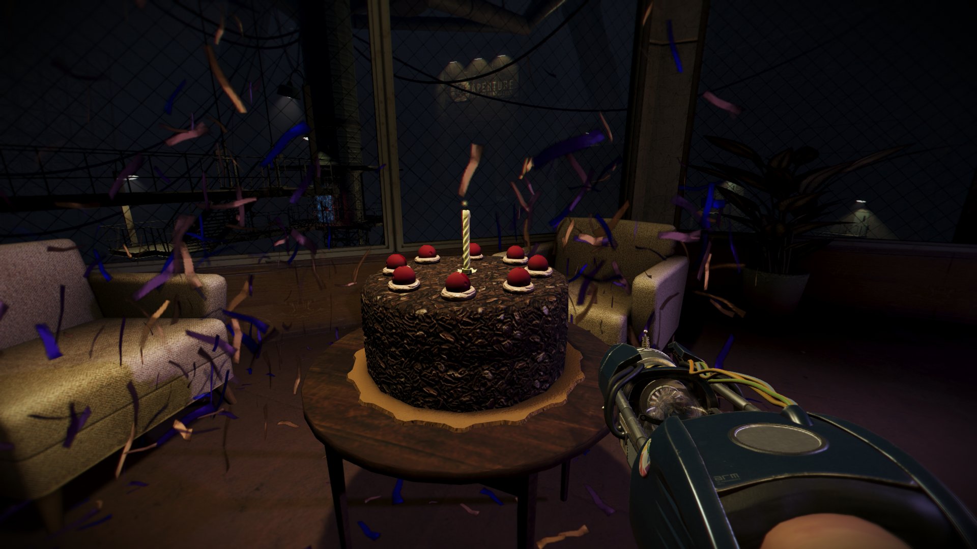 Portal 2 Cake Wallpaper Hd