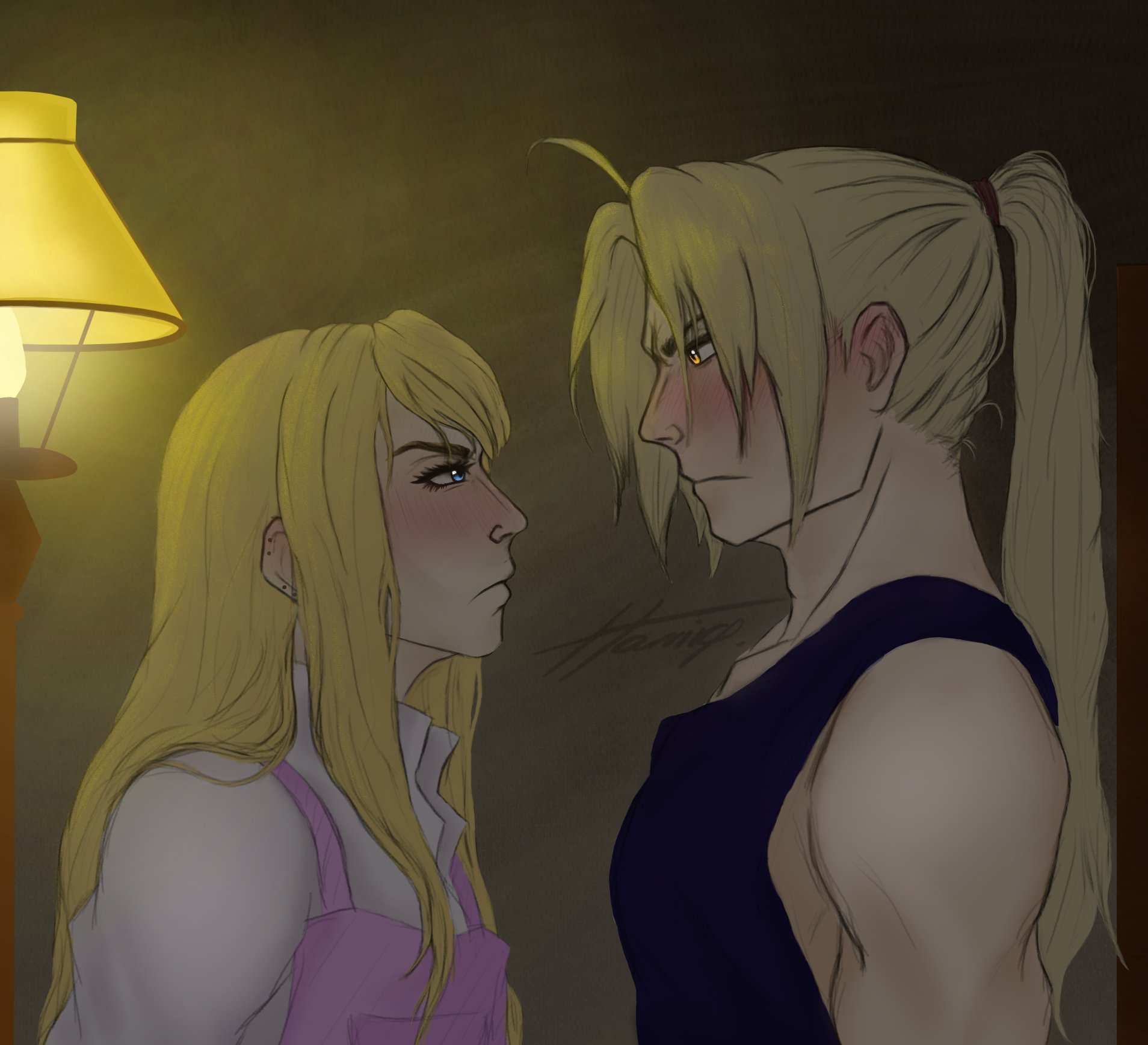 Fullmetal Alchemist Brotherhood Ed And Winry Kiss