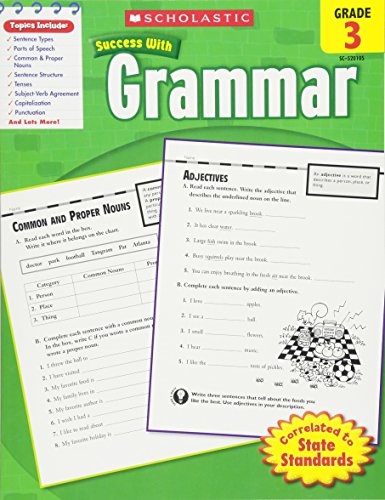 [FREE> Scholastic Success With: Grammar, Grade 3 (Scholastic Success