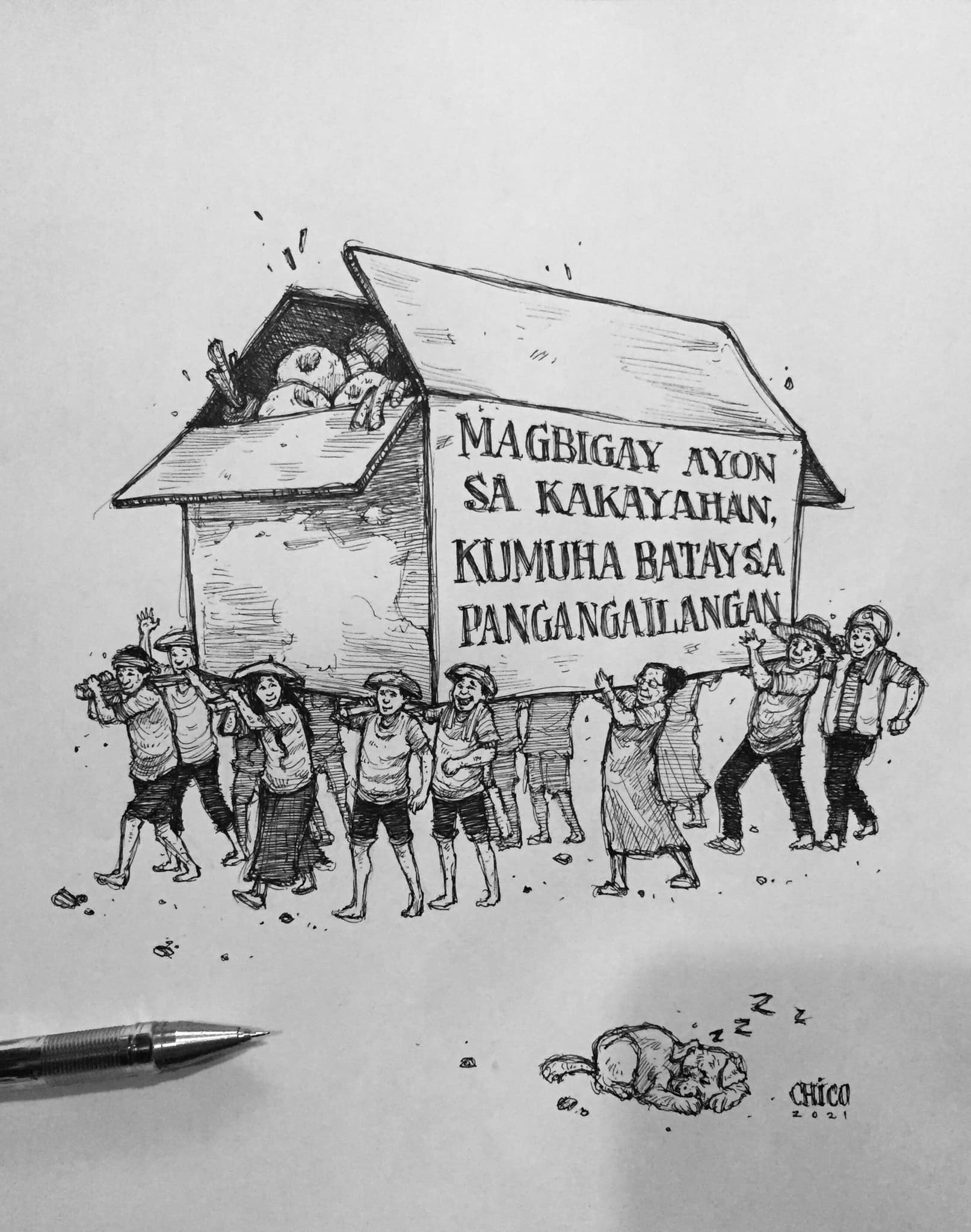 Bayanihan Sketch