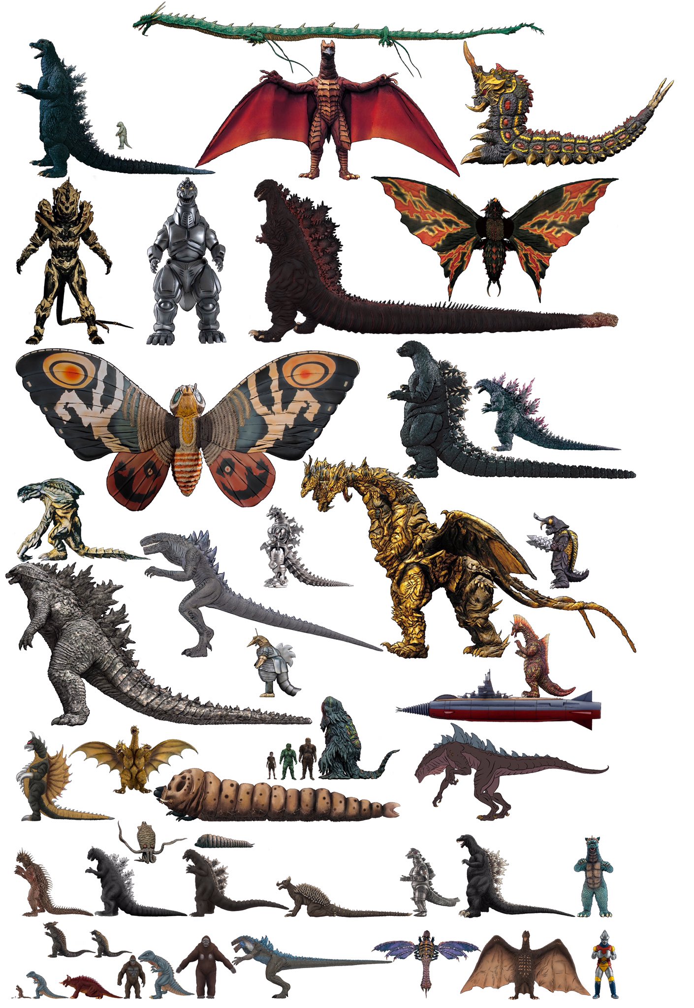 Godzilla Height Chart