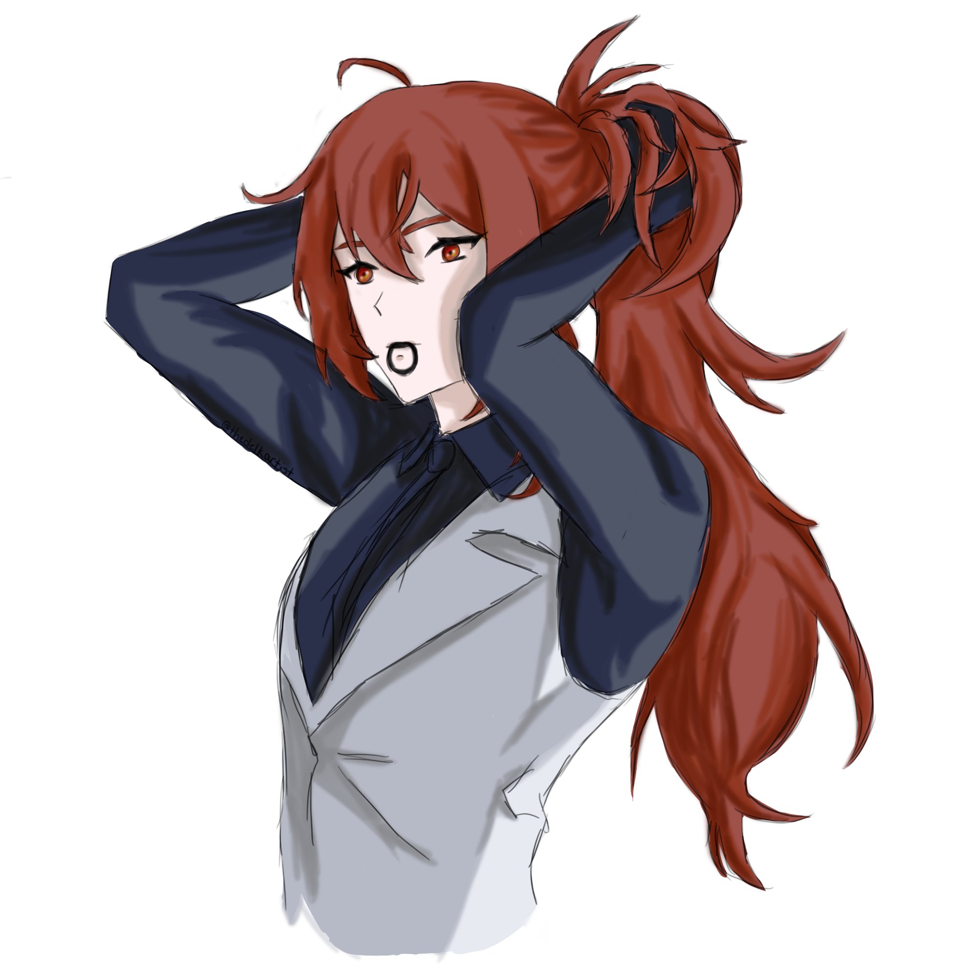 Anime Ponytail Drawing